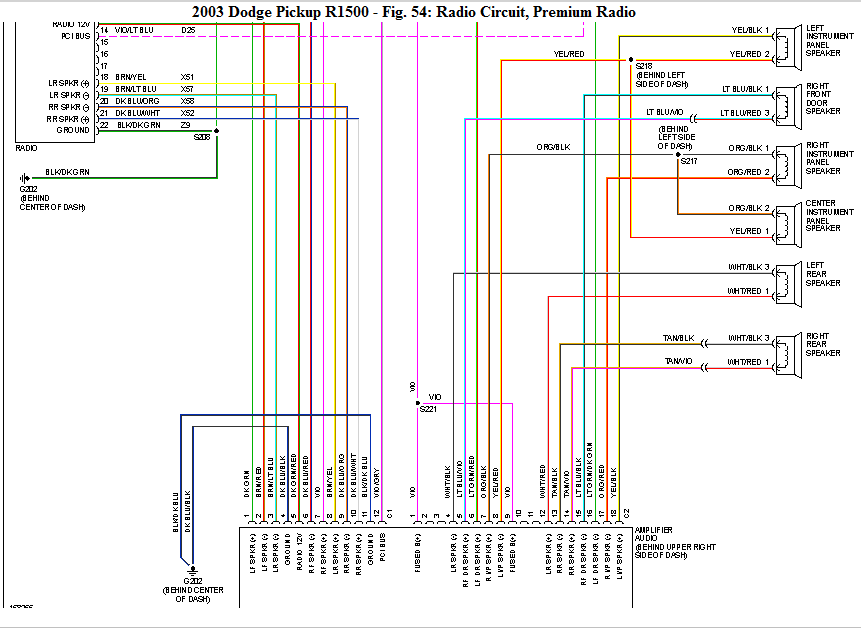 2006 Dodge Ram Radio Wiring Harness Diagram