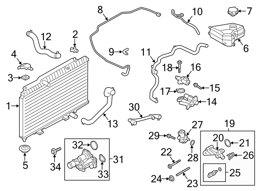 2010 Ford Fusion Coolant System Diagram