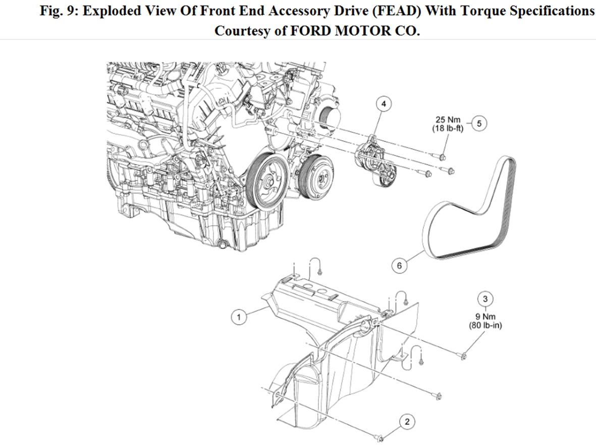 2011 Ford Escape Serpentine Belt Diagram