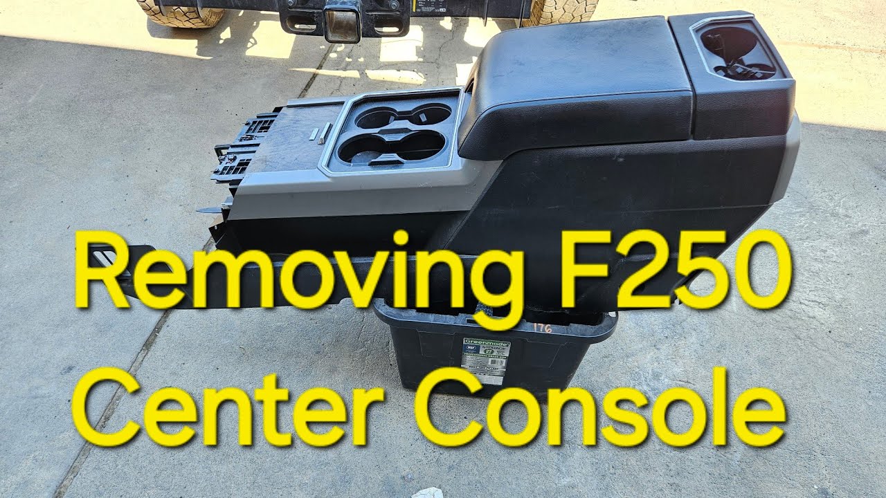 How To Remove A Center Console