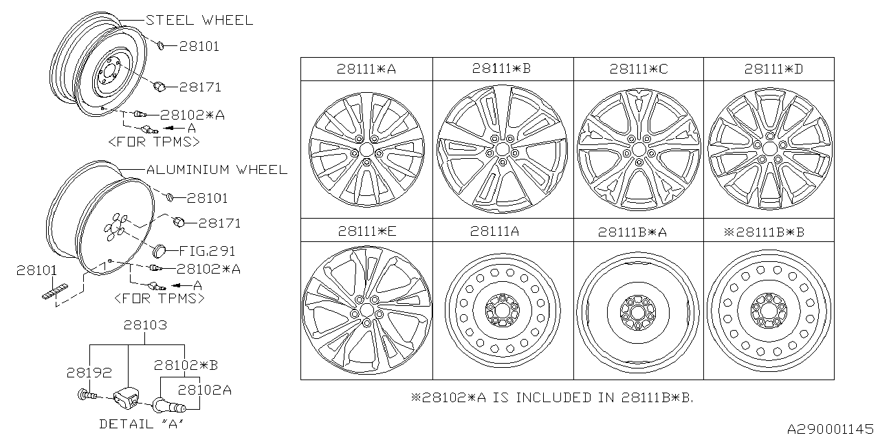 2018 Subaru Crosstrek Tire Pressure Sensor