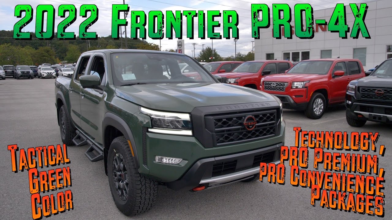 2022 Nissan Frontier Tactical Green