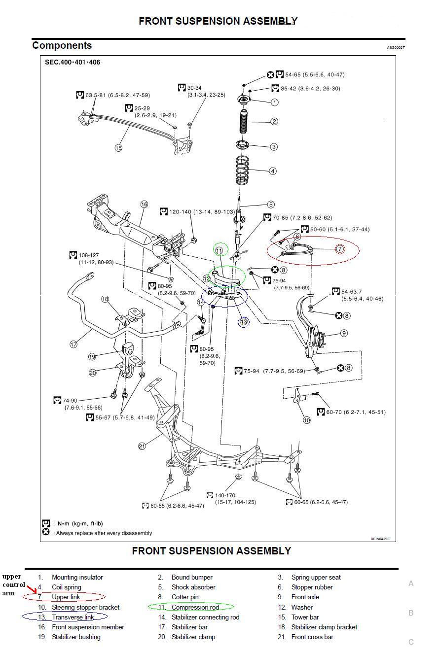 350z Front Suspension Diagram