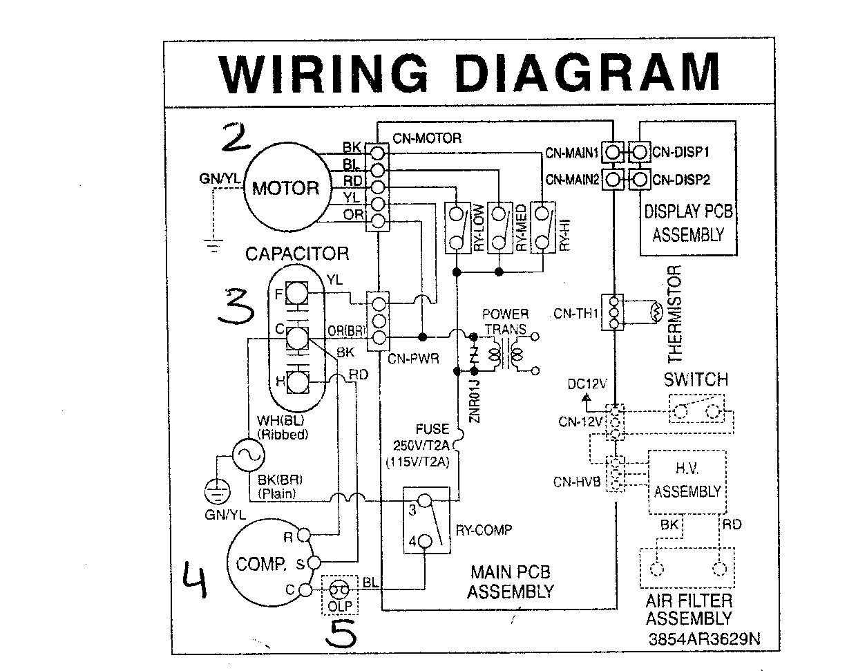 Air Conditioner Fan Motor Wiring Diagram