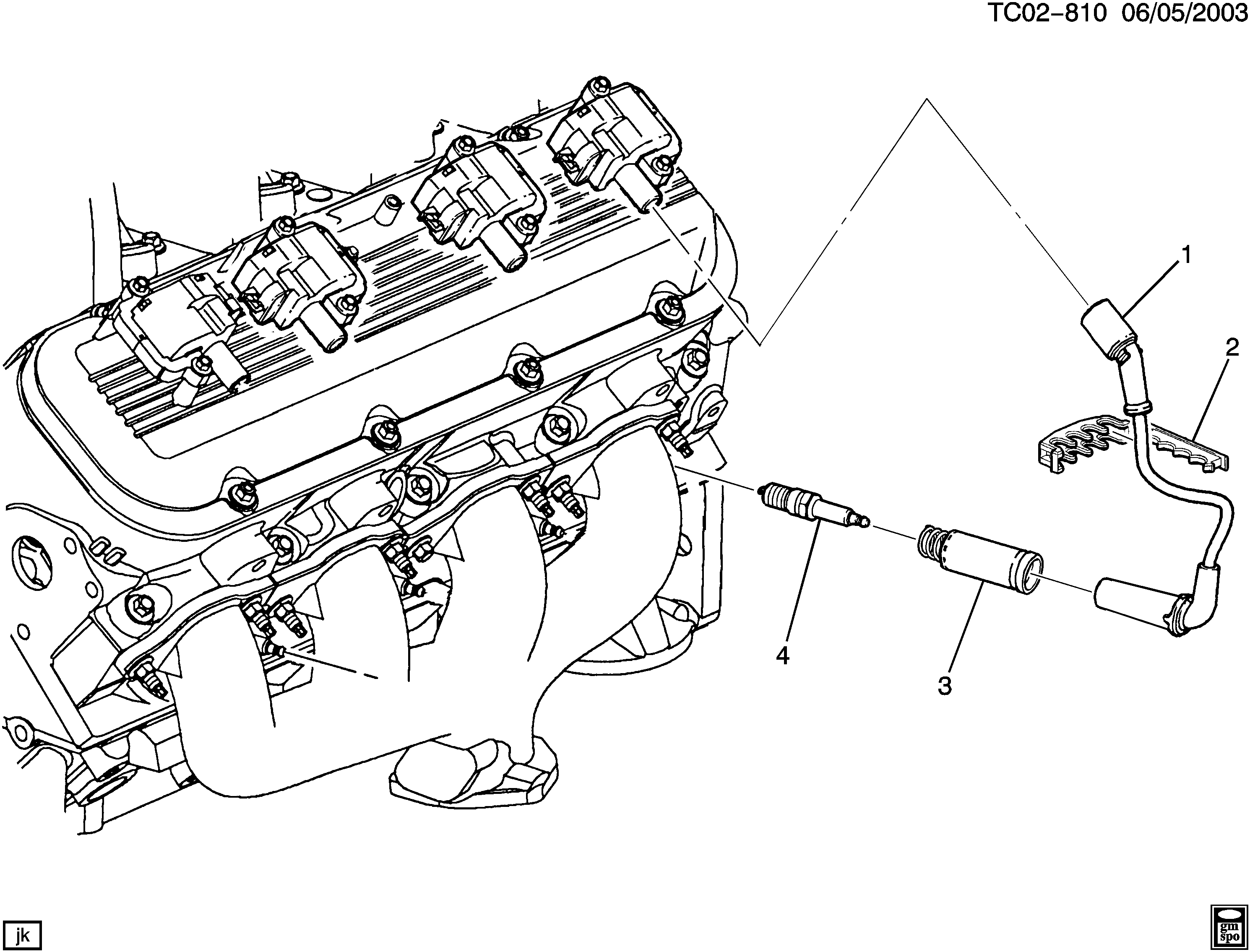 2003 Chevy Avalanche Spark Plug Sequence Diagram