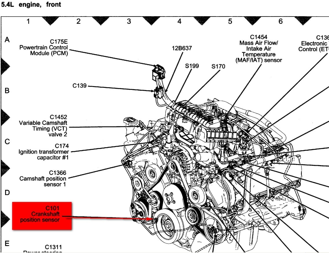 Camshaft Position Sensor Bank 2 Ford F150