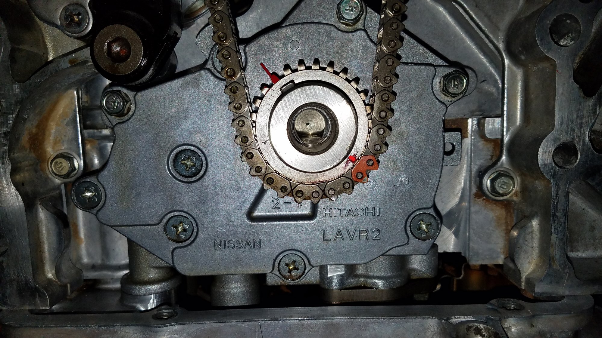 Diagram Toyota 2.7 Timing Chain Marks