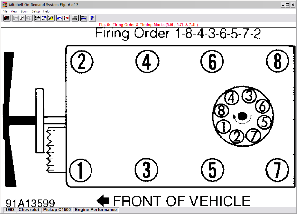 Distributor Cap Chevy 305 Firing Order Diagram