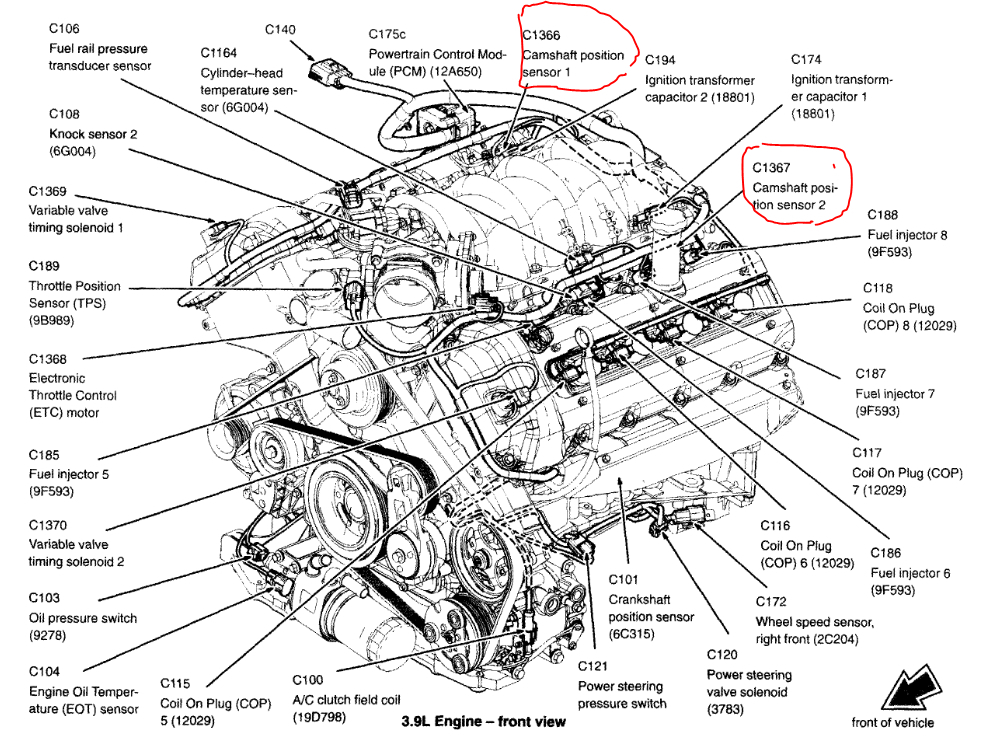 Diagram Of Camshaft Position Sensor
