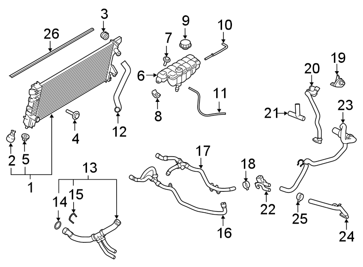 2019 Ford Expedition Coolant Hose Diagram