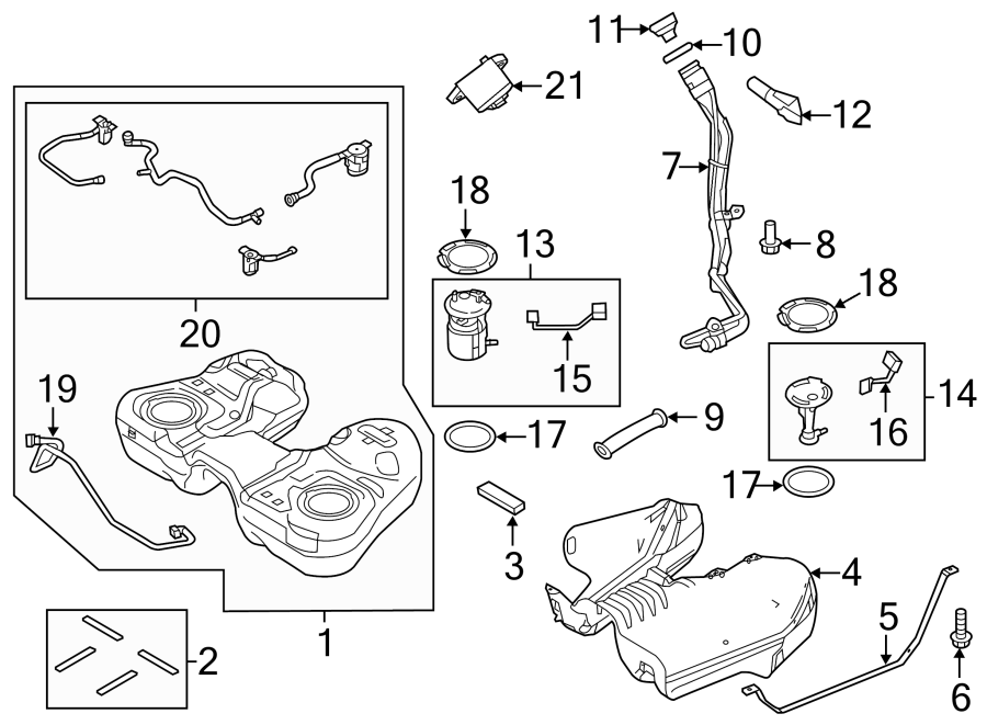 2016 Ford Explorer Fuel Filter Location Diagram