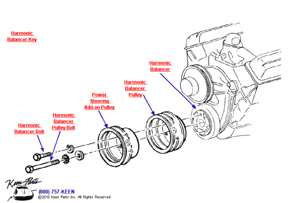 Harmonic Balancer Crankshaft Pulley Diagram