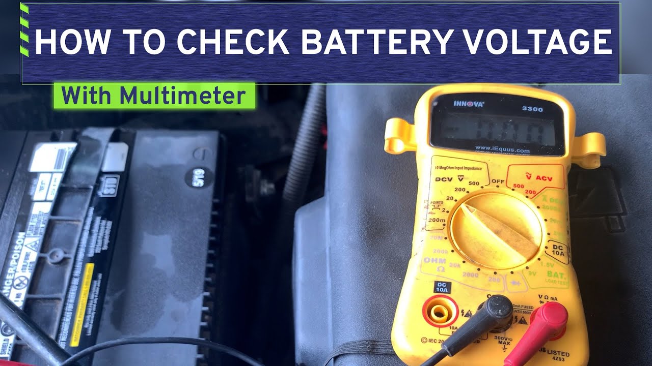 How To Measure Voltage Of A Car Battery