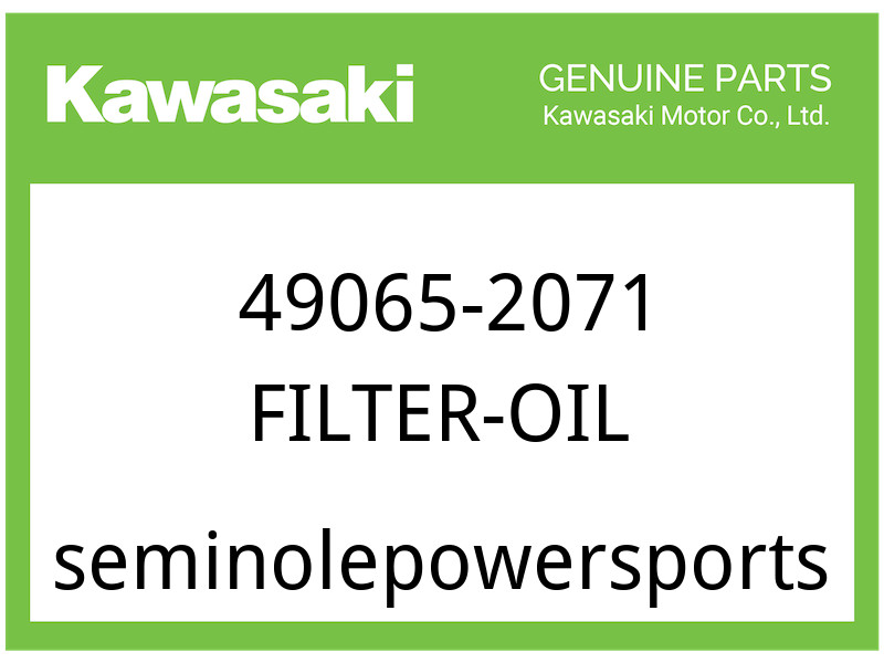 Kawasaki 49065 Oil Filter Cross Reference