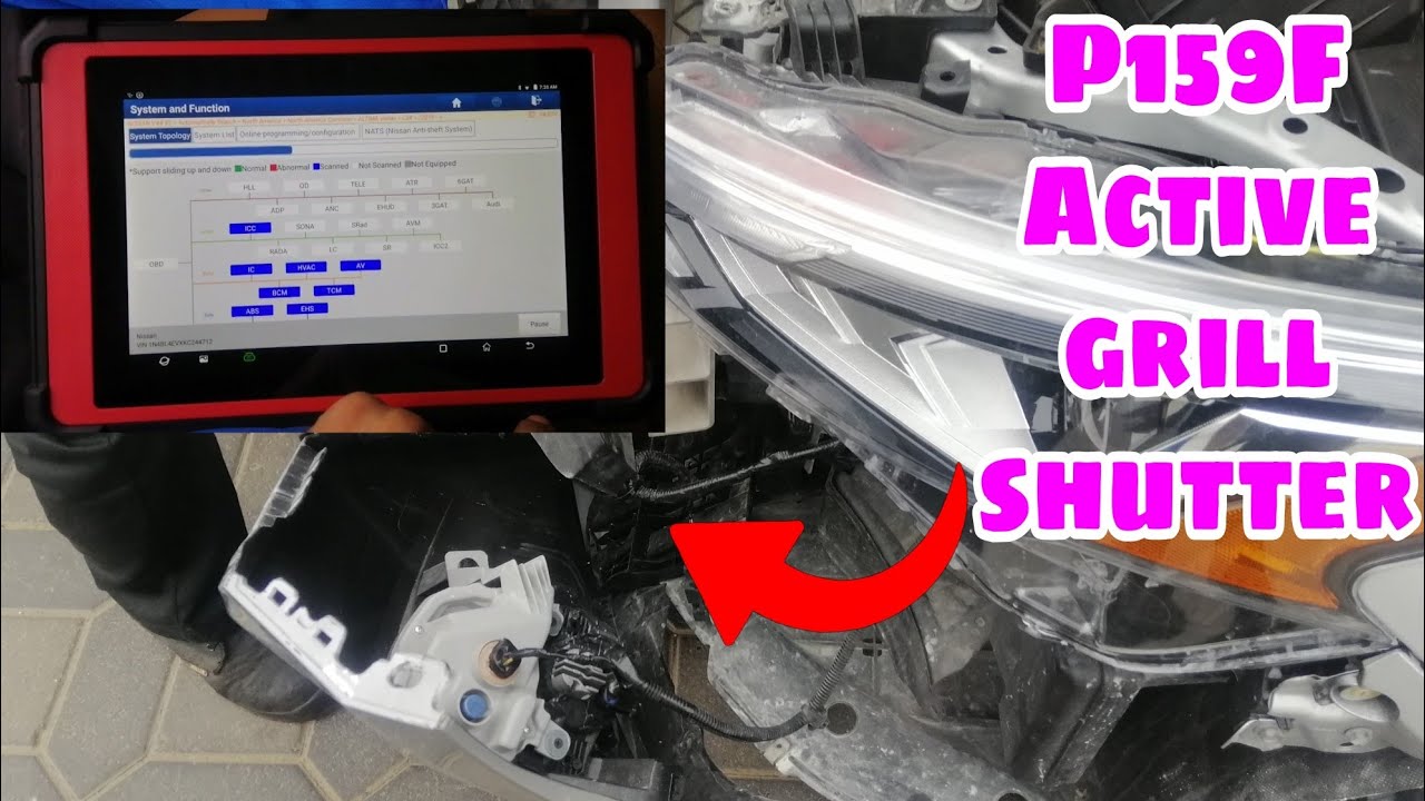 2019 Nissan Altima Active Grille Shutter Actuator