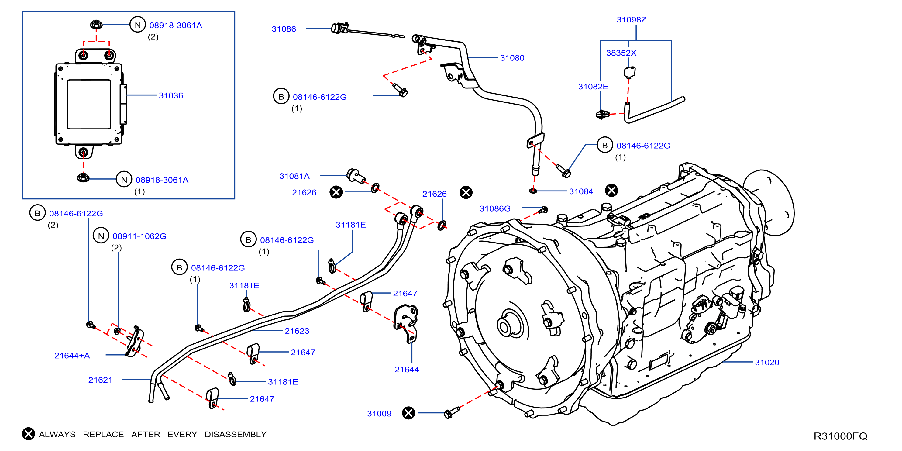 Transmission Control Module Nissan Altima
