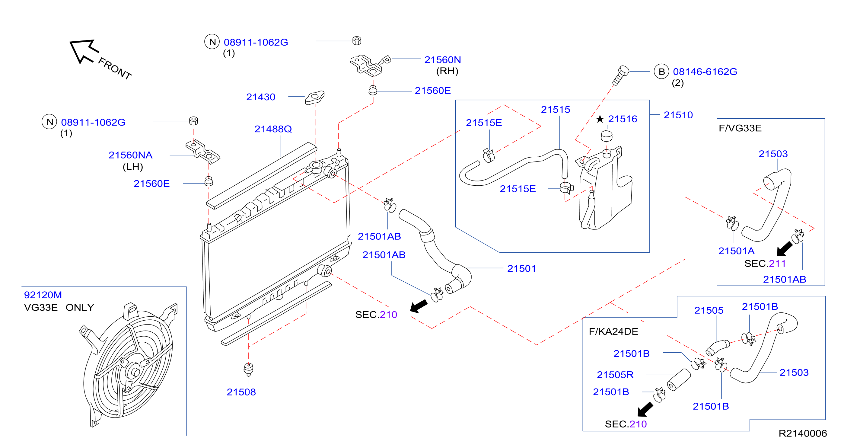 2005 Nissan Xterra Cooling System Diagram