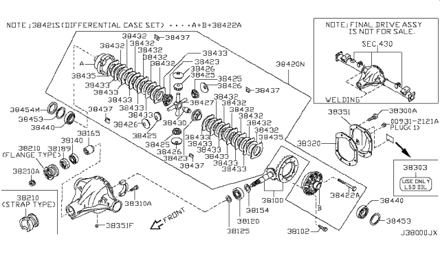 2004 Nissan Frontier Rear Differential