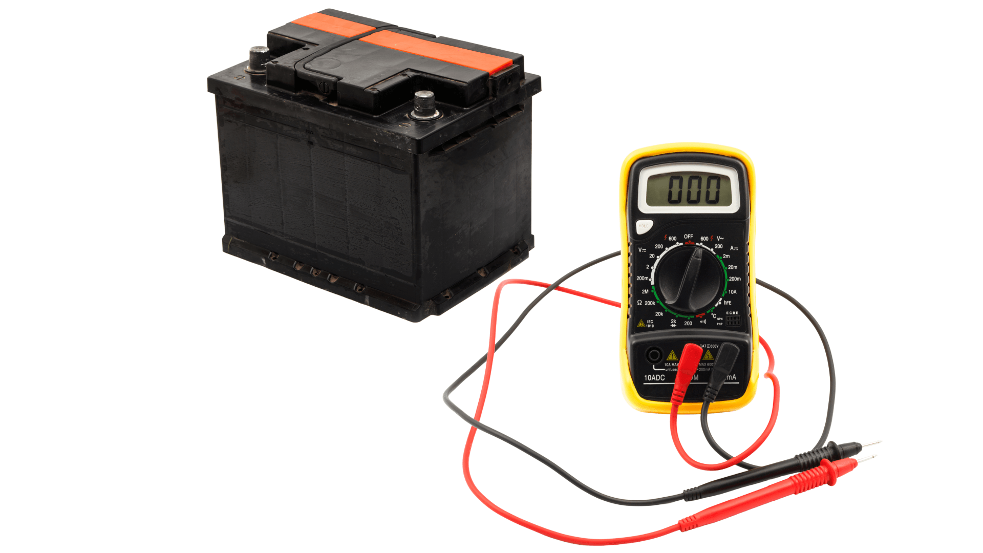 Testing 12 Volt Battery With A Multimeter