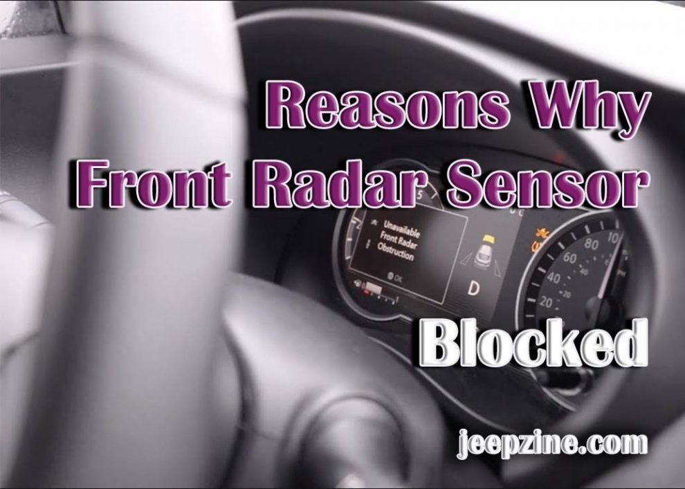 System Stopped Front Radar Sensor Blocked