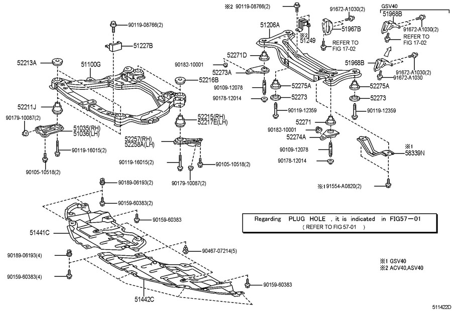 2007 Toyota Camry Rear Suspension Diagram