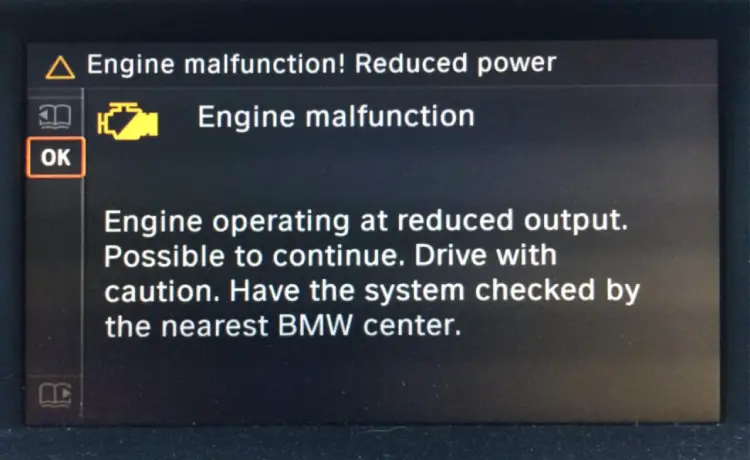 What Does Engine Malfunction Power Reduced Mean