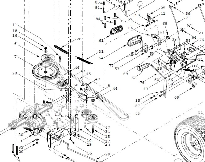 Troy Bilt Bronco Transmission Belt Diagram