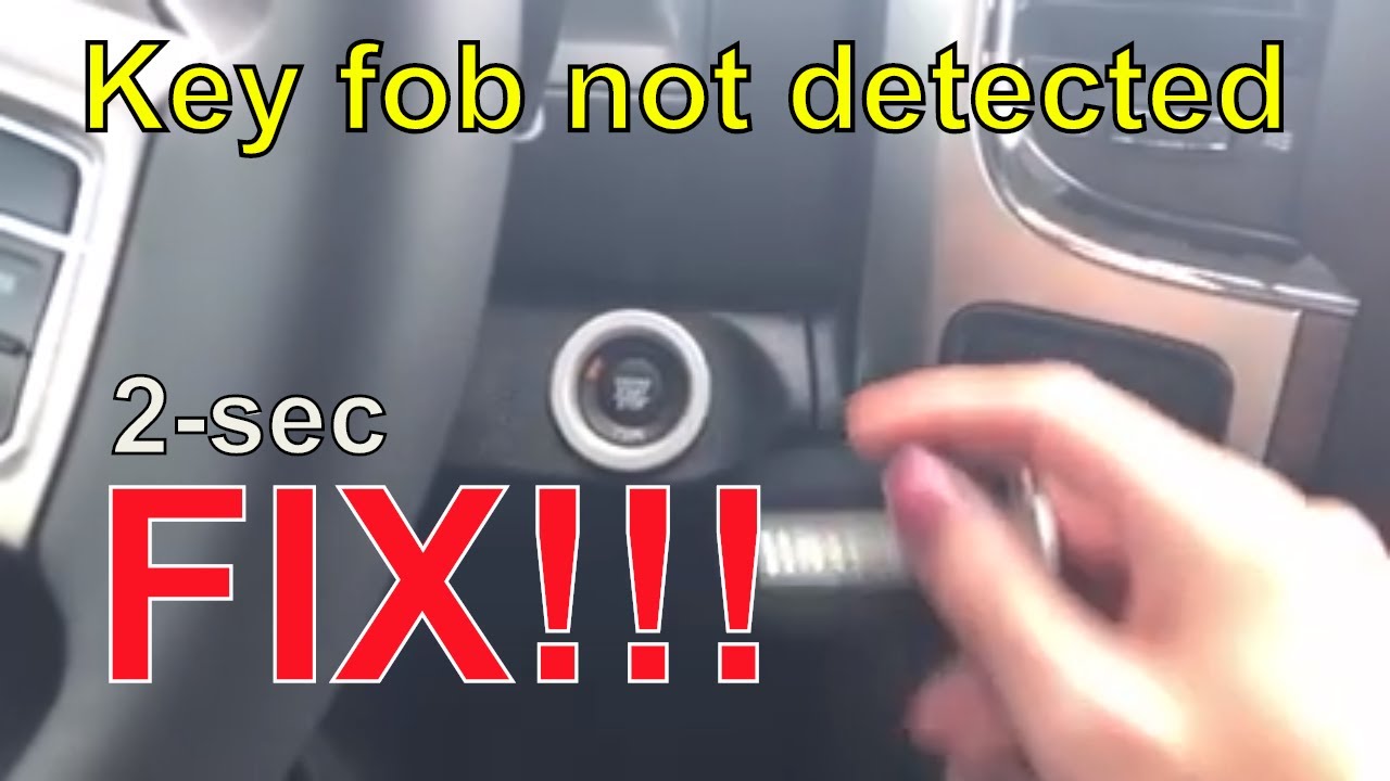 Why Is My Key Fob Not Being Detected